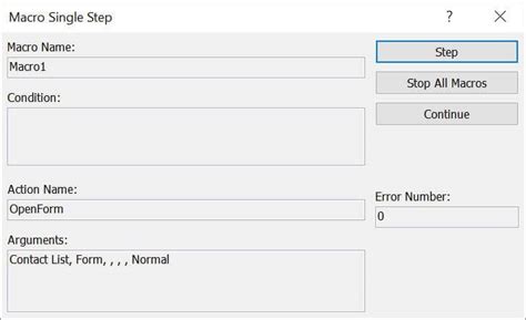 How To Fix Microsoft Access Single Step Error