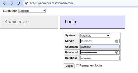 How To Install Adminer Mysql Database Management Tool On Almalinux