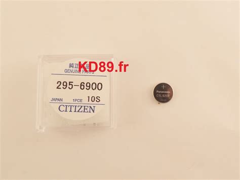 Original Citizen Eco Drive Movement Capacitor Battery 295 69 E600m