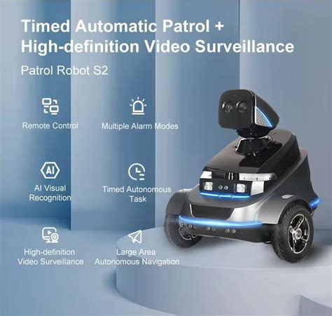 Indoor Office Building Security Combat Smart Roboter Mobile Guard Ai Intelligent Security Robot