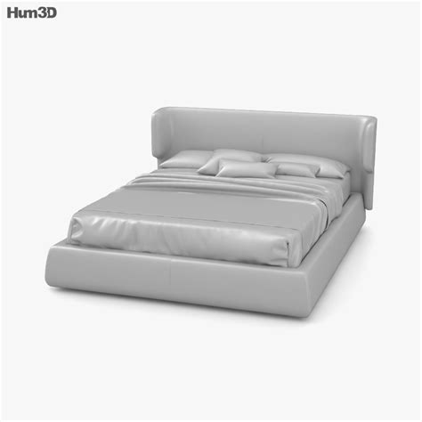 Ditre Italia Claire 패딩 헤드보드 침대 3d 모델 다운로드 침대 On