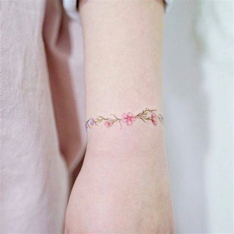 Flower Bracelet Tattoo