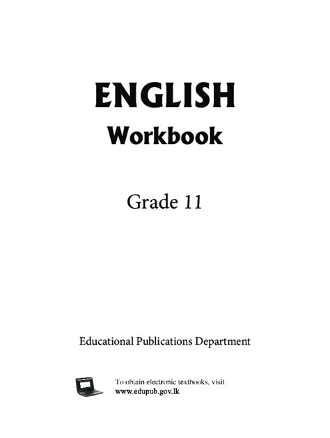 Fillable Online English Workbook Grade 11pdf Fax Email Print Pdffiller