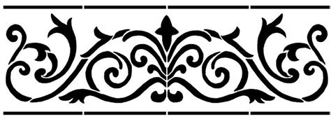 Woof Border Stencils Stencil Designs Damask Stencil Stencils