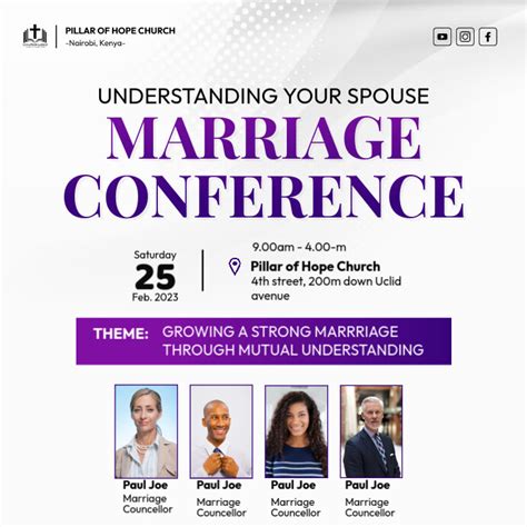 Marriage Conference Template Postermywall