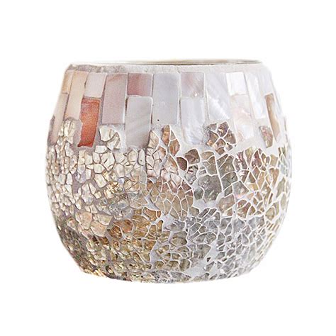 Mozaika Szklane Świeczniki Tea Light Holder Wazon Obsadka Do Długopisu Doniczkowa A • Cena