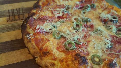 Castelvetrano Olive Pizza Tomato Shallots Toscana Salami Calabrian