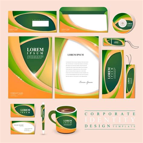 Premium Vector Modern Corporate Identity Design Set