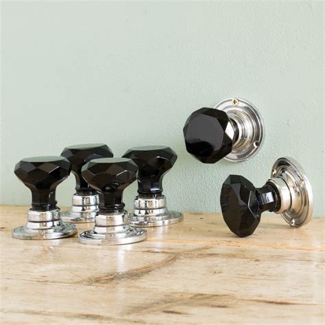 Black Glass And Chrome Door Knobs Lassco Englands Prime Resource For Architectural
