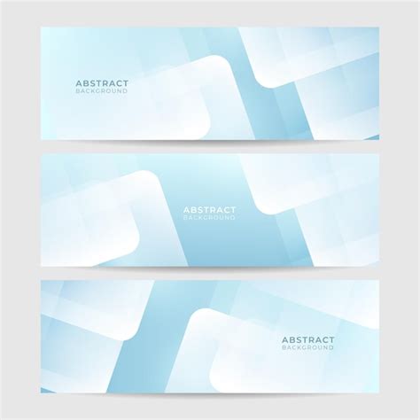 Premium Vector Light Blue White Abstract Modern Banner Background Design Vector Graphic
