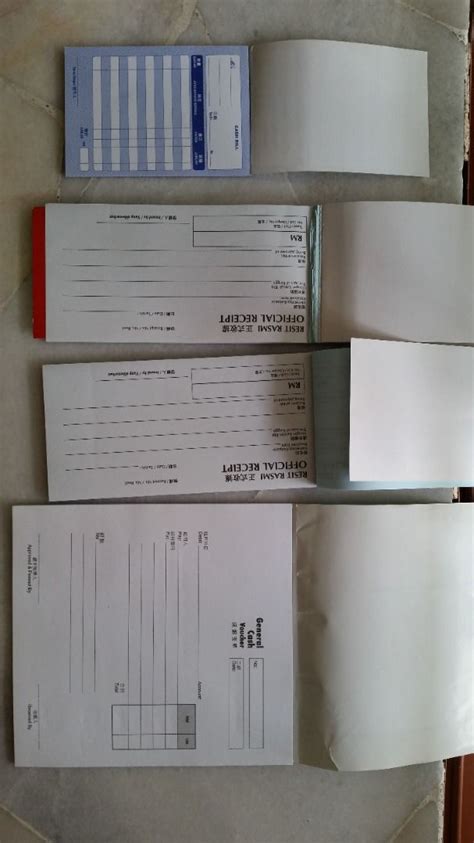 Receipt Book Buku Resit Hobbies And Toys Stationery And Craft Other Stationery And Craft On Carousell