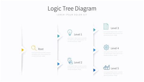 Premium Vector Infographic Logic Tree Diagram