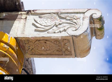 Architectural Detail Of Guiuan Church Exposed After Typhoon Haiyan