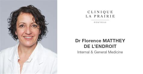 Clinique La Prairie On Linkedin Dr Florence Matthey De Lendroit