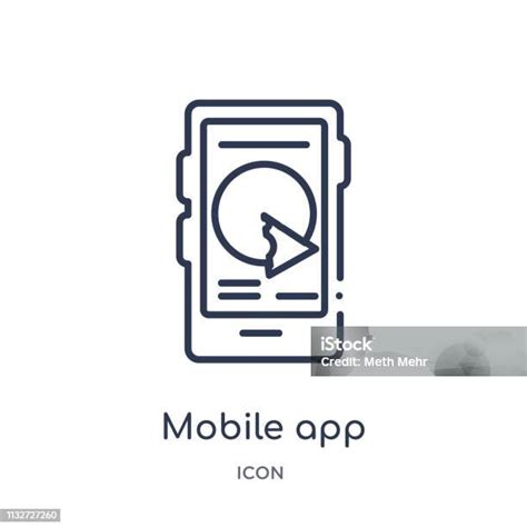 Linear Mobile App Icon From Fastfood Outline Collection Thin Line