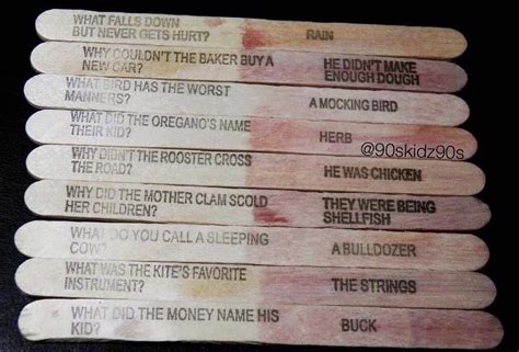 Jokes On Popsicle Sticks Rnostalgia