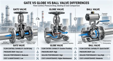 Globe Vs Ball Vs Gate Valve Complete Comparison