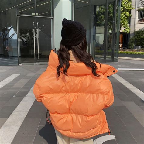 Ljusa Färger Vinterjacka Dam Parkas Varm Tjock Sol Grandado