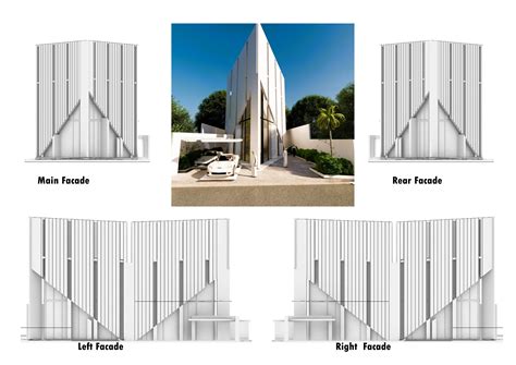 Architecture Project Triangular Form Utilizing Sustainable Concrete