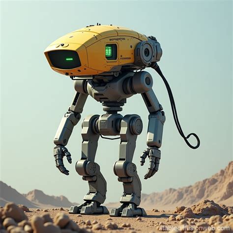 Robot In Space Stable Diffusion Online