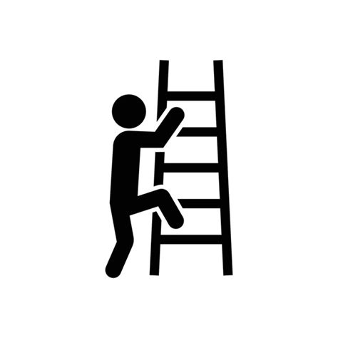 Man Climbing Ladder Clip Art Person Climbing A Ladder Royalty Free
