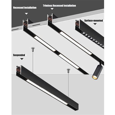 Magnetic Track Light Installation Track Lighting Kitchen Led Track Lighting Linear Lighting