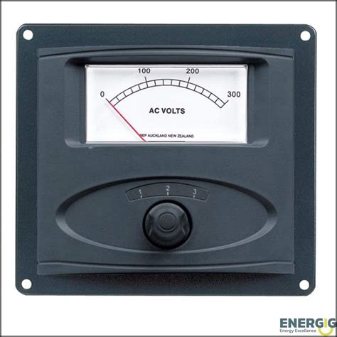 Bep Analog Ac Voltmeter Panel Mount Up To 3 Inputs 0 300v Ac