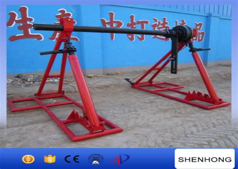 5 Ton Conductor Cable Reel Jack Stands 80m Min With Disc Brake