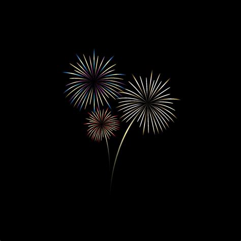 Fireworks Vector Graphics With Various Colors For Various Celebration