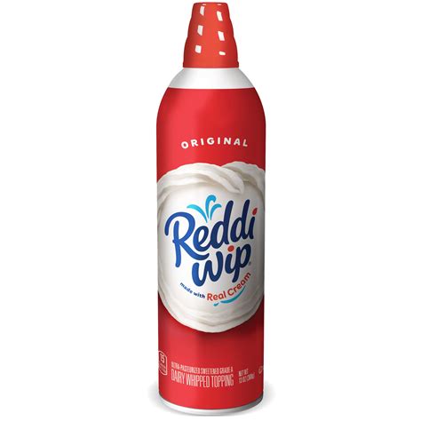 Reddi Wip Original Whipped Topping Made With Real Cream 13 Oz Spray