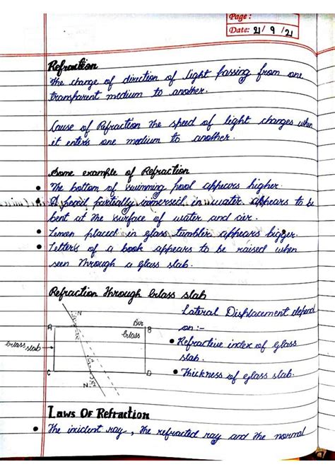Solution Light Reflection And Refraction Class 10th Notes Part 2