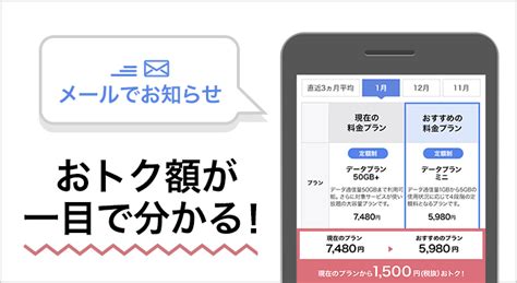 料金プラン見直し診断メール配信のお申し込み・解除の設定 スマートフォン・携帯電話 ソフトバンク