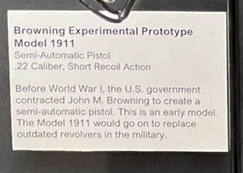 Browning Prototype 1911s Scattered Shots
