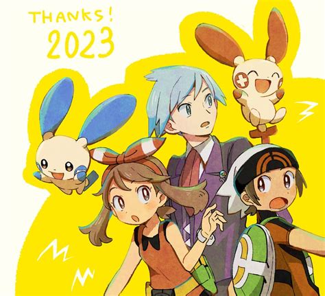 May Brendan Steven Stone Minun And Plusle Pokemon And More Drawn By Popcorn Danbooru