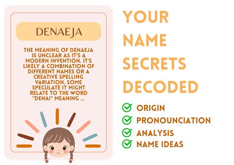 Denaeja Girl Name Meaning And Pronunciation