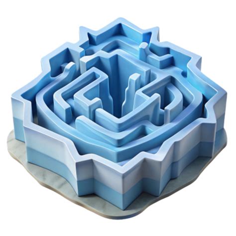 Dramatic Classic 3d Ice Maze Puzzle Navigate The Crystalline Labyrinth