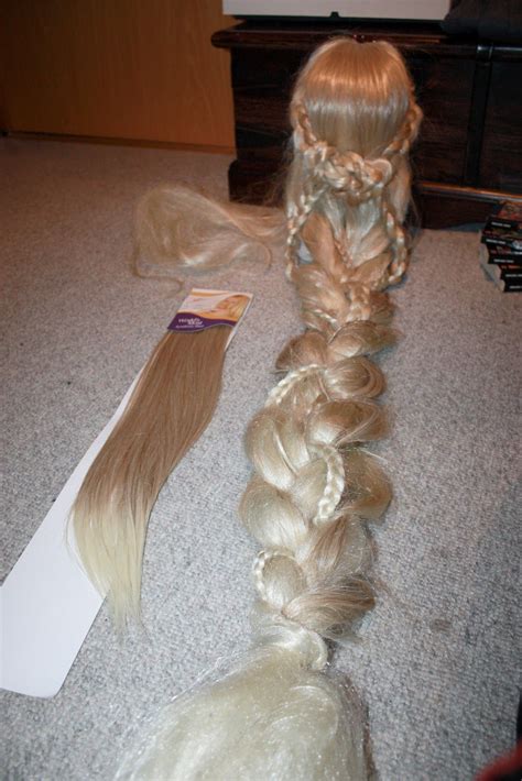 Rapunzel Wig Progress Rapunzel Wig Cool Halloween Makeup Rapunzel Cosplay