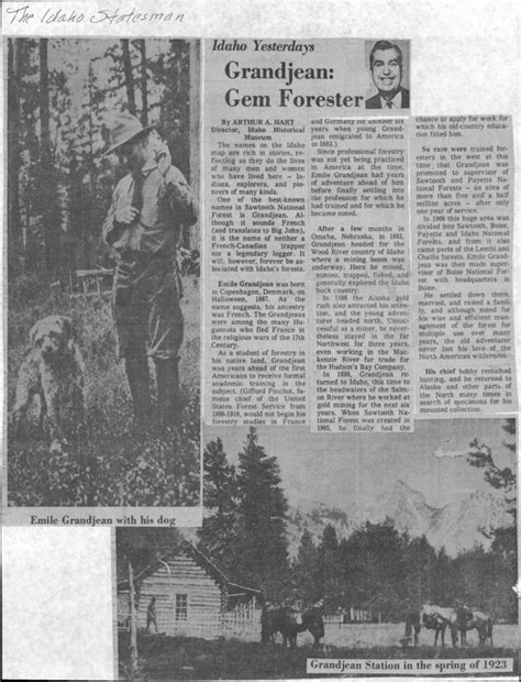 Emile Grandjean Folder Mccall Public Library Collection