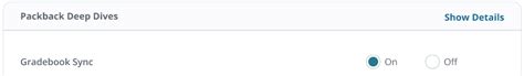 Setting Up Gradebook Sync For Deep Dives Packback