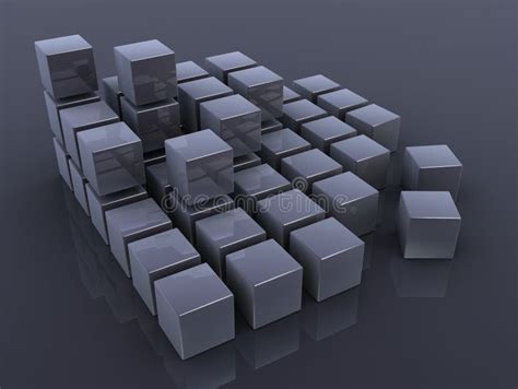 3d Cubes Analysis Layout Stock Illustration Illustration Of Cubes 764639