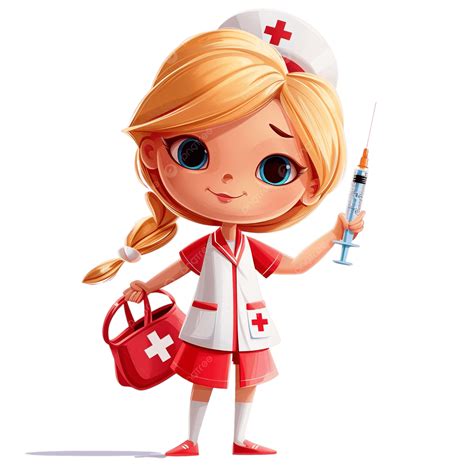 Nurse With Syringe Clip Art