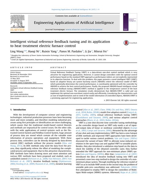 download pdf intelligent virtual reference feedback tuning and its