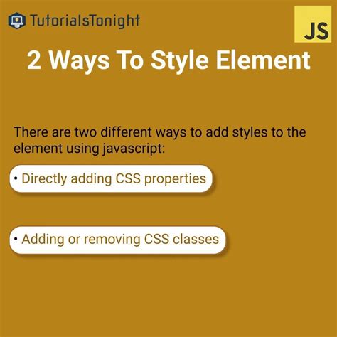 Style Elements Using Javascript Html Infographic Eyehunts