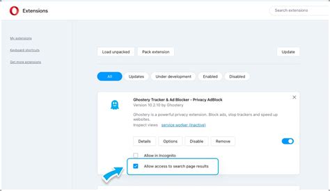 Block Search Engines Ads In Opera Ghostery