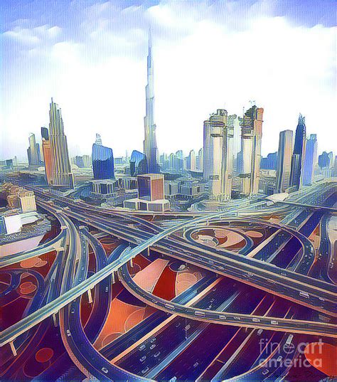 Big City Digital Art By Oleksandr Dorogyy Fine Art America