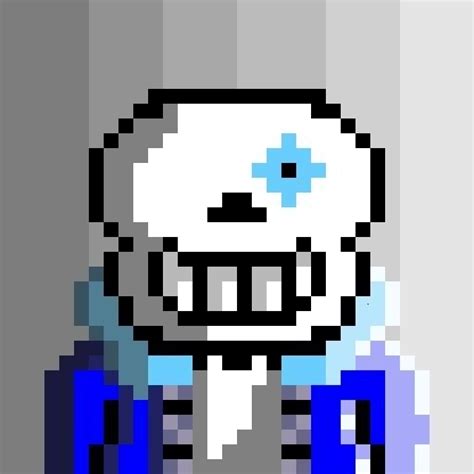 Sans The Skeleton From Undertale Pixel Art