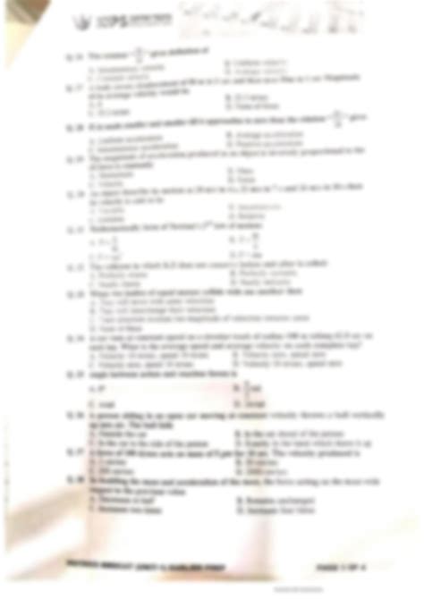 Solution Phy Unit 1 Kips Test Studypool