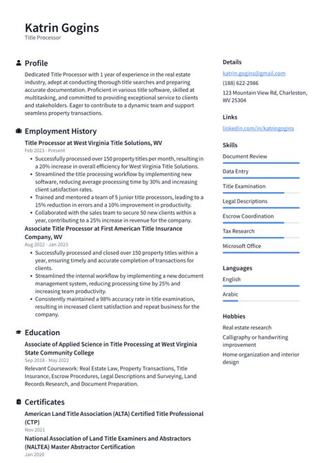 Top 18 Title Processor Resume Objective Examples Resumecat