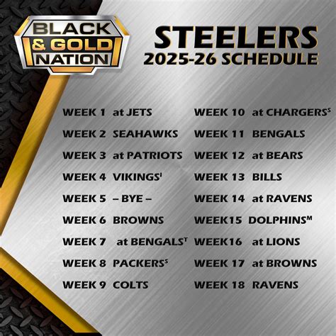 Steelers Schedule To Be Unveiled On May 14
