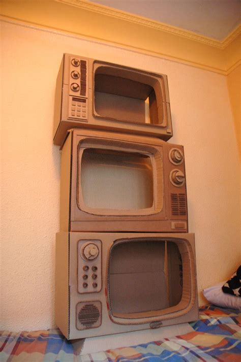 Televisiones De Carton Cardboard Tv Cartón Hazlo Tú Mismo
